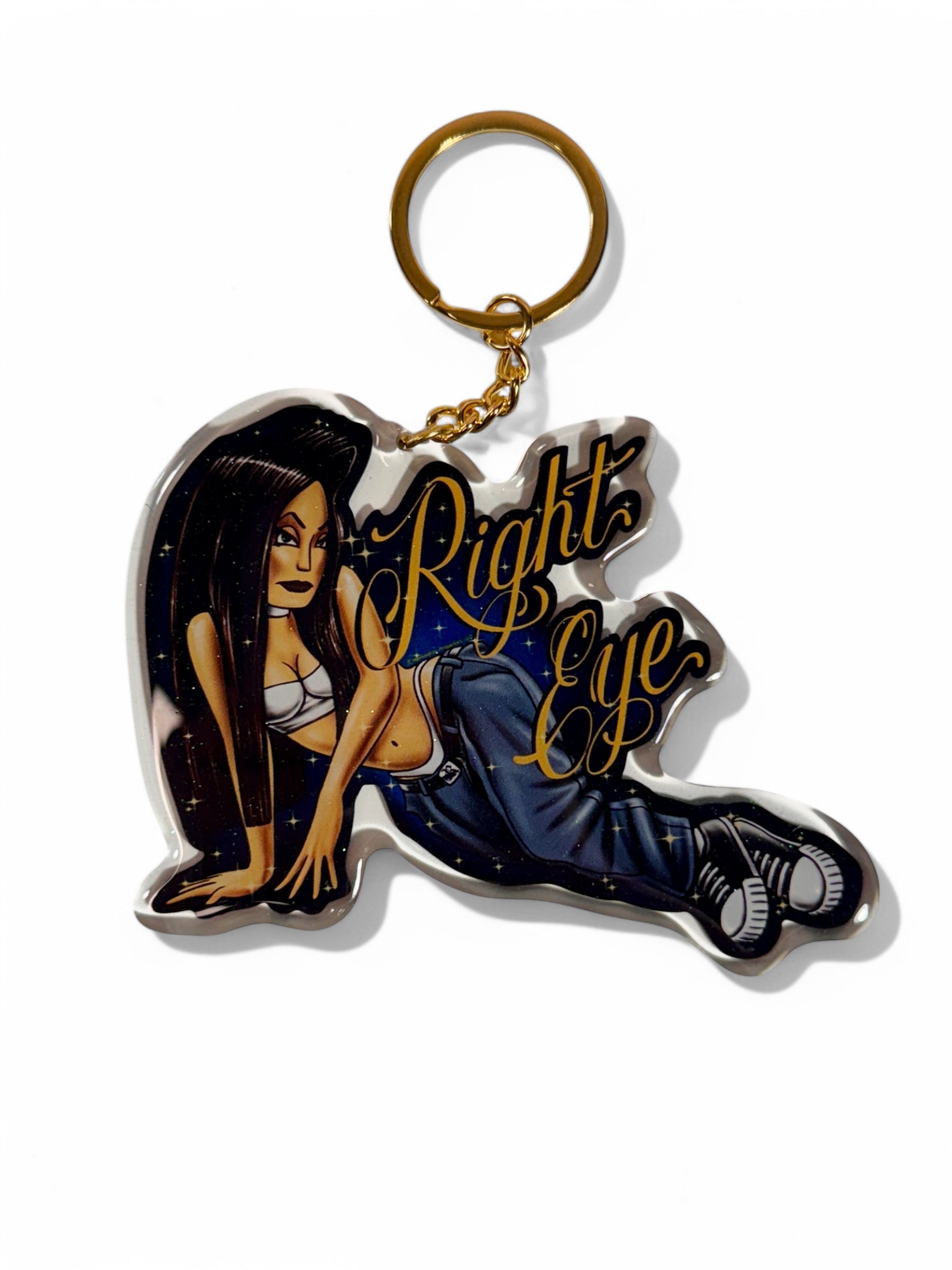 HomieGirl Old school Right Eye Collectible Key Chain - HomieGirl